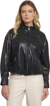 Rino&Pelle Femme, Vestes, Noir, Taille: 48 FR Bomber Jacket