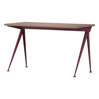Vitra Bureau Compas Direction - pi&egrave;tement Rouge Japonais - Jean Prouv&eacute; Vitra