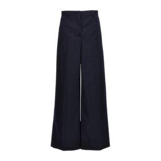 N&deg;21 Blaue ma&szlig;geschneiderte weite Hose - - Trousers - Damen - Blau - XL