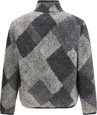 Moncler Mens Gray Wool Oves Aries Sweatshirt Clothing