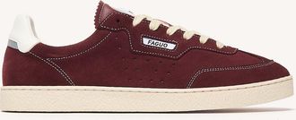 Faguo Baskets en cuir su&egrave;de bordeaux