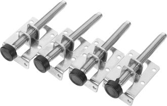 SOLUSTRE Verstellbare M&ouml;bel Nivellierf&uuml;&szlig;e aus Stahl 4 St&uuml;ck Gro&szlig;e Gr&ouml;&szlig;e Einstellbare M&ouml;belf&uuml;&szlig;e f&uuml;r Schr&auml;nke Tische und Werkb&auml;nke Rutschfestes Zubeh&ouml;r f&uuml;r Unebe