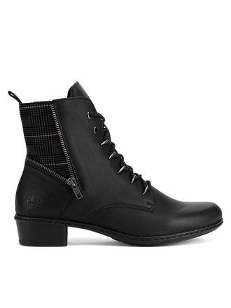 Rieker Schn&uuml;rschuhe Y0700-01 Schwarz