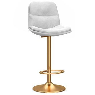 Generic Drehbare Barhocker, h&ouml;henverstellbar von 65-80 cm (25,6-31,5 Zoll), mit R&uuml;ckenlehne, Samtbezug, ideal f&uuml;r K&uuml;cheninseln, Kneipen, Bistros und Restauran