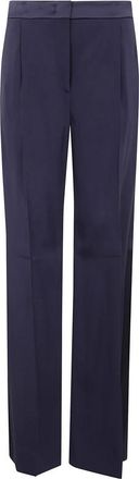 Alberta Ferretti Femme, Pantalons, Bleu, Taille: 40 FR Pantalon Satin