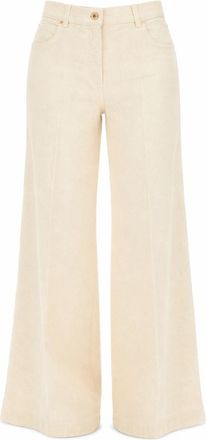 Aspesi Wide-leg Cotton Trousers - Beige