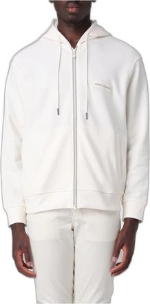 A|X Armani Exchange Logo-Patch Rei&szlig;verschluss-Hoodie - - Sweatshirts & Hoodies - Herren - Beige - XL