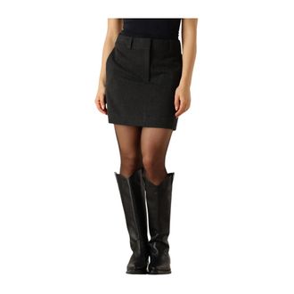 Catwalk Junkie Grauer Kurzer Rock- Vielseitig und Stilvoll - - Skirts - Damen - Grau - M