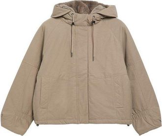 s.Oliver Winterjacke Outdoor-Jacke Wasserabweisender Parka mit Webpelz-Kapuze