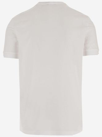 Giorgio Armani Mens Cotton T-Shirt White T-Shirts And Polos