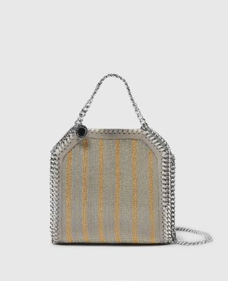 Stella McCartney Limited-Edition Falabella Metallic Chain-Embroidered Tiny Tote Bag