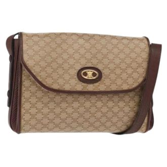Celine Sac bandouli&egrave;re en toile Pre-owned - Femme - Pre-owned - Beige - Taille: ONE Size