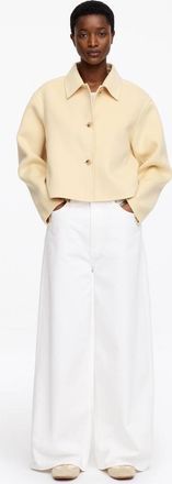 Arket Doubleface-Overshirt Aus Wollmischung -Gelb