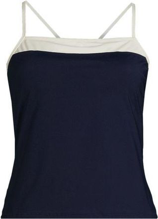 Lands End Wendbares Tankinitop mit gekreuzten Trägern, Damen, Größe:32-34 regular, Weiß, Elasthan/Nylon, by Lands End