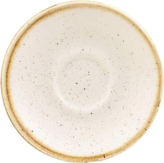 Churchill Stonecast -Saucer Untertasse for Espresso Cup - Farbe w&auml;hlbar (Barley White)