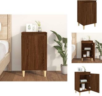 vidaXL Nachttisch Braun Eichen-Optik 40x35x70 cm Holzwerkstoff - Nachttisch - Holzm&ouml;bel - Wohnzimmerm&ouml;bel - Esszimmerm&ouml;bel - Schlafzimmerschrank
