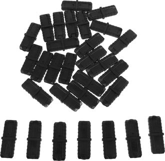 Valiclud 30 St&uuml;ck Kunststoff Vierkantrohr 2 Wege Verbinder 10 X 20mm Flacher M&ouml;belrohrverbinder Gerader Doppelendverbinder f&uuml;r Selbstgemacht M&ouml;belrahmen Stabil