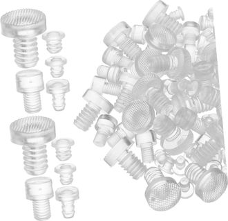 OSALADI 100 St&uuml;ck M&ouml;belgleiter Schutzpads Transparent M&ouml;belpuffer Kabinett T&uuml;r Stopper Ger&auml;uschd&auml;mpfend Sto&szlig;fest Erh&ouml;hung Stabilisierung f&uuml;r Haushalt