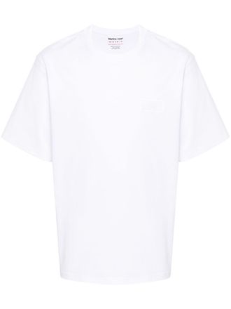 Martine Rose t-shirt en coton &agrave; logo r&eacute;fl&eacute;chissant - Blanc