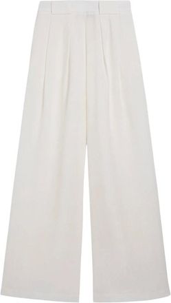Momoni Femme, Pantalons, Blanc, Taille: 40 FR Wide Pantalons
