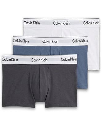 Calvin Klein 3er Pack Low Rise Boxertrunks mit Label-Bund in