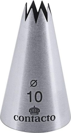 Contacto Sternt&uuml;lle aus Edelstahl 10 mm