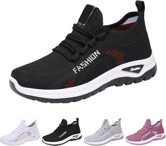 Generic Baskets blanches pour femme - Chaussures de sport respirantes et antid&eacute;rapantes - Chaussures de course l&eacute;g&egrave;res - Chaussures basses &eacute;l&eacute;gantes - Chaussu