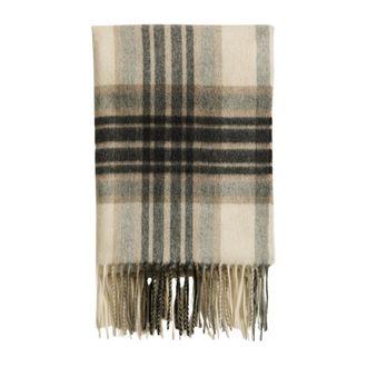 Kiton Homme, Accessoires, Beige, Taille: ONE Size Écharpe en Cachemire Rayée