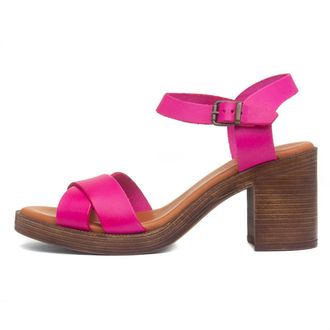 Hush Puppies Georgien Damen Sandalen mit Absatz, Rose, 36 EU