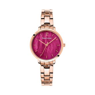 Pierre Lannier Montre Femme AURA Framboise Acier Doré-rose