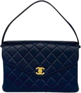 Chanel Sac &agrave; main vintage doccasion - Femme - Pre-owned - Bleu - Taille: ONE Size