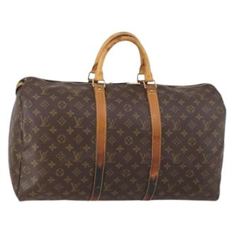Louis Vuitton Sac week-end en toile Pre-owned - Femme - Pre-owned - Brun - Taille: ONE Size