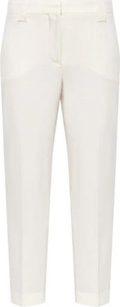 Versace Wollhose mit B&uuml;gelfalte - - Trousers - Damen - Wei&szlig; - S