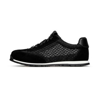 Loriblu Femme, Chaussures, Noir, Taille: 37 EU Baskets en daim avec cristaux