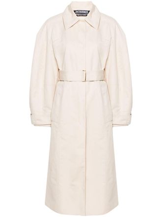Jacquemus manteau ceinturé Le Trench Bari - Tons neutres
