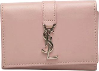 Saint Laurent Porte-cl&eacute;s Pre-owned - Femme - Pre-owned - Rose - Taille: ONE Size