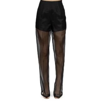 Forte_Forte Femme, Pantalons, Noir, Taille: 40 FR Wide Pantalons