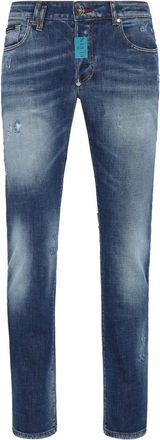 Philipp Plein Homme, Jeans, Bleu, Taille: W29 Hexagon Super Jeans droits