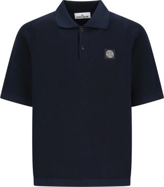 Stone Island Homme, Tops, Bleu, Taille: XL Polo Chemises