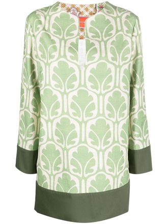 La DoubleJ robe courte &agrave; imprim&eacute; graphique - Vert