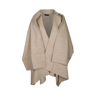 Fabiana Filippi Cape mit Schal - - Jackets - Damen - Beige - ONE SIZE