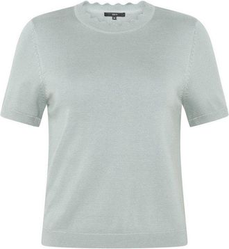 Zero Kurzarmshirt Damen mit Wellensaum (1-tlg) Material