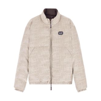 Emporio Armani Oversize Wende-Bomberjacke mit Wattierung - - Jackets - Herren - Beige - S