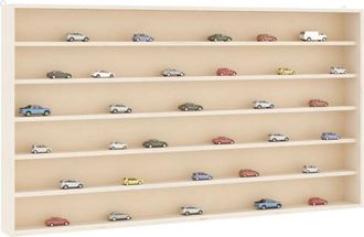vidaXL Vidaxl - Vitrine de collection en bois avec 6 &eacute;tag&egrave;res 80x8,5x55 cm