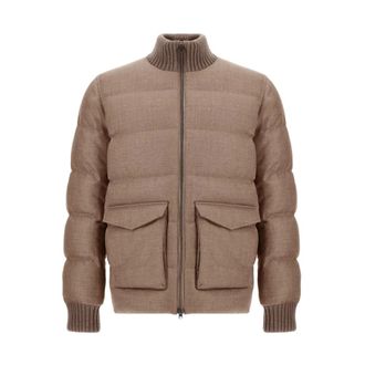 Herno Blouson Bomber - Homme - Vestes - Brun - Taille: XL