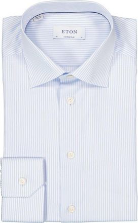 Eton Herren Hemd blau gestreift