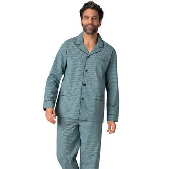 Eminence Herren Zeitloser Chic Pyjamaset, Grüner Druck, XXXL