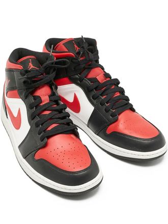 Nike Jordan baskets mi-montantes Air Jordan 1 en cuir - Rouge