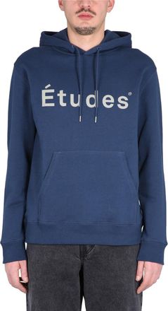 &Eacute;tudes Studio Organic Cotton Cross-Neck Hoodie - Blue
