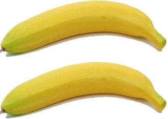 Ogquaton Künstliche Bananen Home Dekorative Gefälschte Obst Bananen Form 2 Stück Robust und kostengünstig